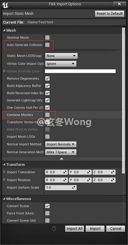 [UE4]Add Customized Collision for Static Mesh